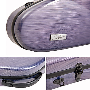 Aileen CSV-F18 Violin Hard Case 4/4 Full Size Luxury with Hygrometer Suspension, Purple
