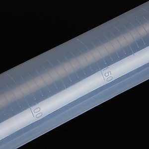 5pcs Measuring Cylinder 250ml Hexagonal Base Transparent Plastic Graduated Cylinder（Blue Scale） Premium Polypropylene 250ml Science Measuring for Lab Test Tube