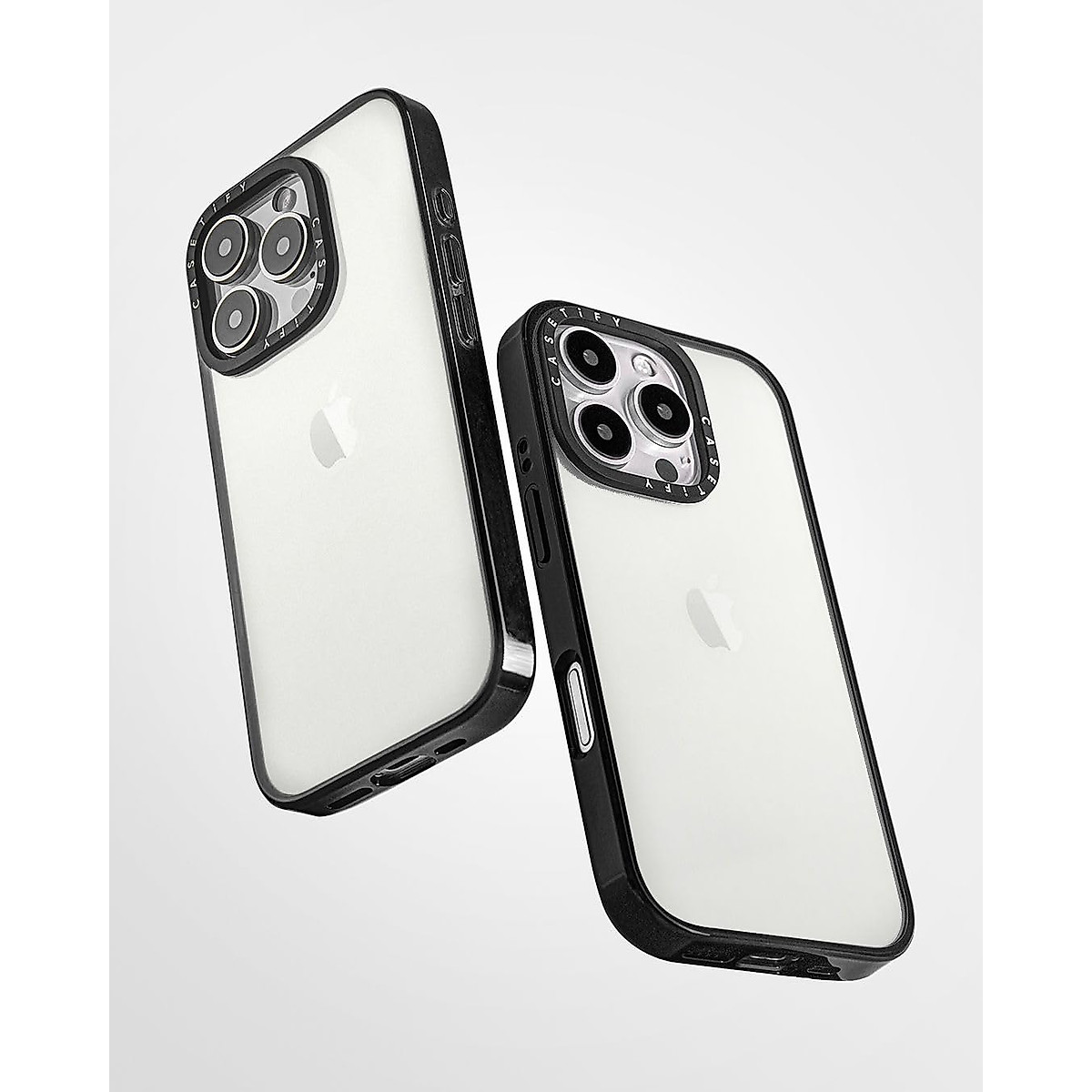 CASETiFY Compact iPhone 13 Pro Max Case [2X Military Grade Drop Tested / 4ft Drop Protection] - Clear Black