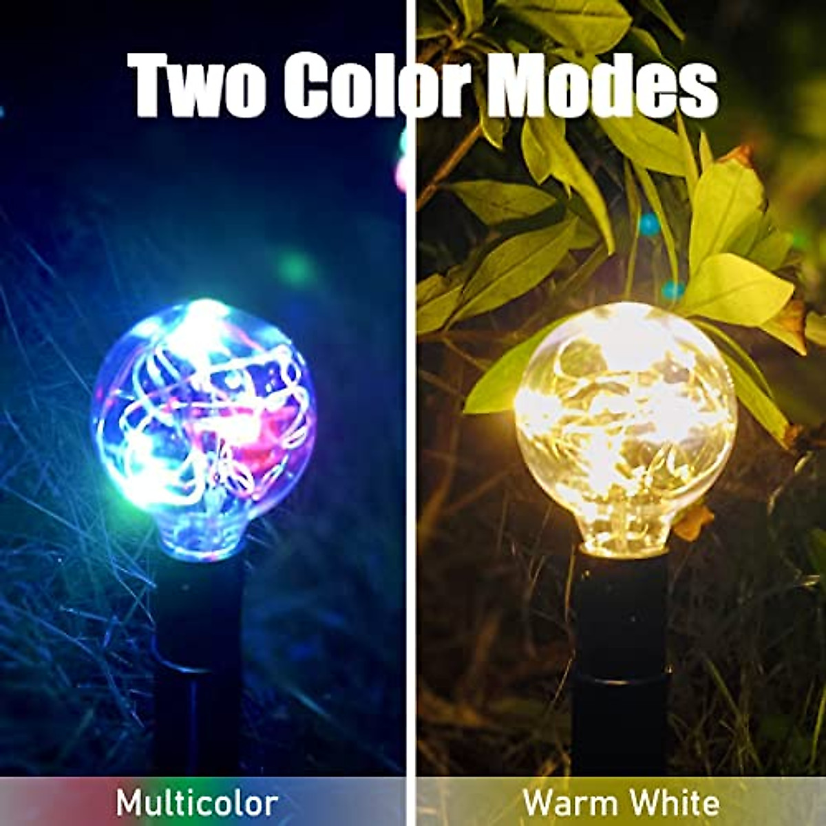 Solar Garden Lights Outdoor, 10 Pack Solar Globe Lights, 8 Lighting Modes with Remote Control Twinkling Solar Stake Lights Outdoor Waterproof Landscape Pathway Wedding Patio Yard Festival Decoration