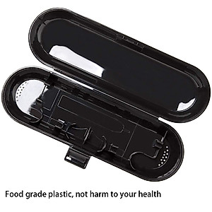 Nincha Plastic Electric Toothbrush Travel Case for Fairywill/TEETHEORY/Seago/Dnsly Series Sonic Electric Toothbrush, Black