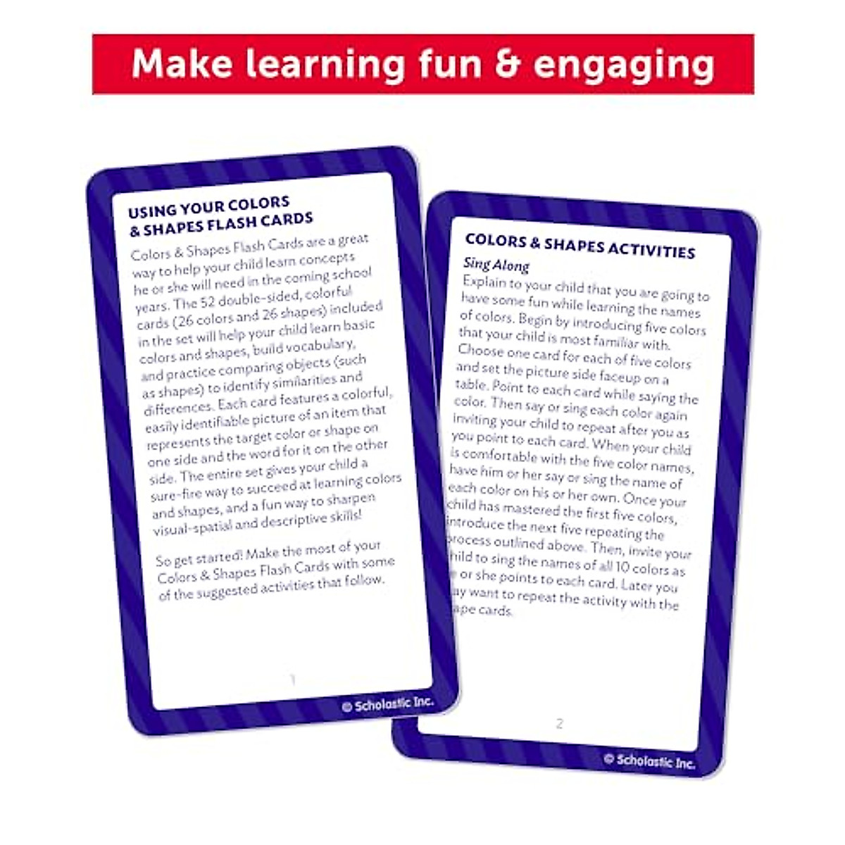 Flash Cards: Colors & Shapes