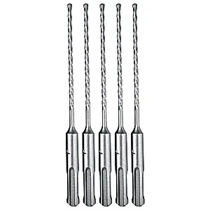 Makita 5 Pack - SDS-Plus 5/32” Drill Bits for SDS+ Rotary Hammers - 4" Deep Drilling Into Concrete & Masonry