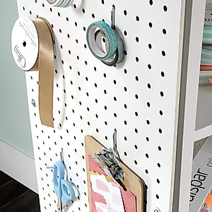 Sauder Pro Series Craft Tower/Pantry cabinets, L: 17.91" x W: 20.08" x H: 57.80", White finish