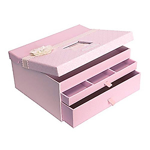 C.R. Gibson Pink Baby Girl Large Keepsake Box, 12.5'' W x 10.25'' H
