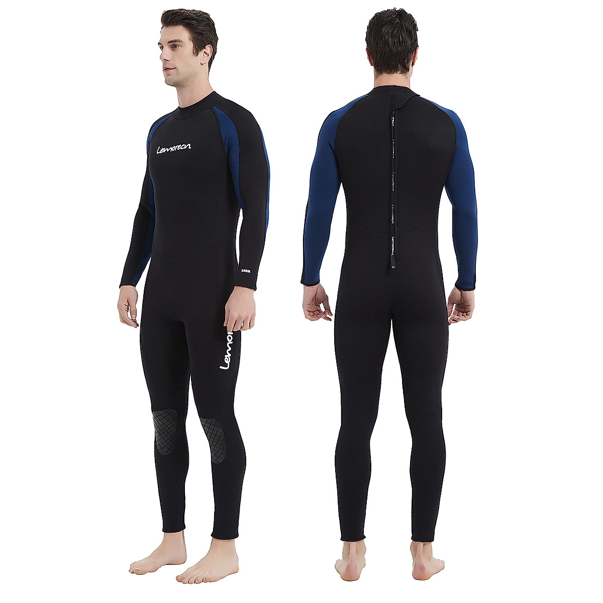 Lemorecn Wetsuits Jumpsuit Neoprene 3/2mm Full Body Diving Suit(3031,XL)