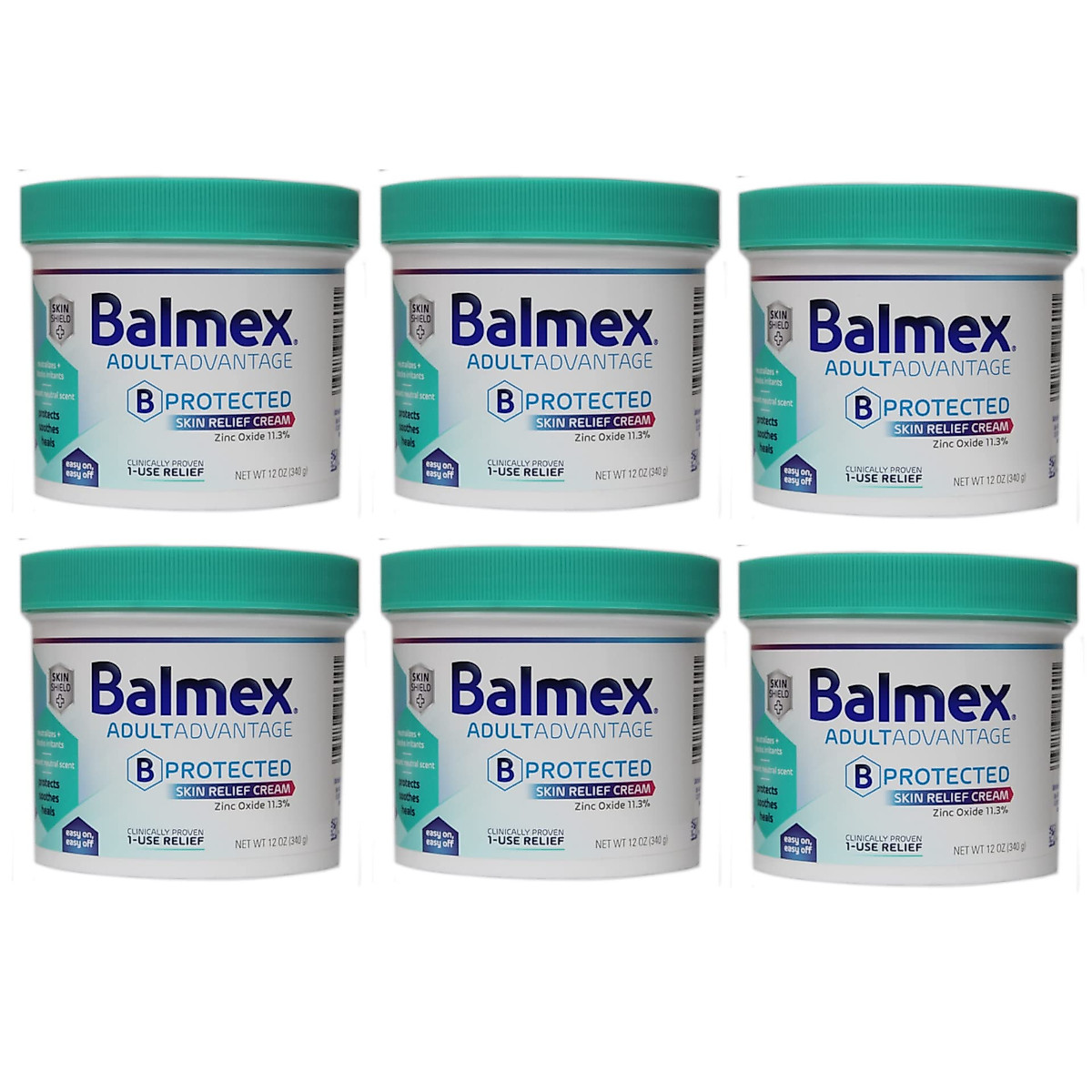 Balmex Adult Care Rash Cream 12 oz (pack of 6)