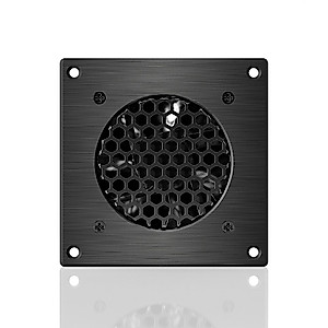 AC Infinity AIRPLATE S1, Quiet Cooling Fan System 4" with Speed Control, for Home Theater AV Cabinets