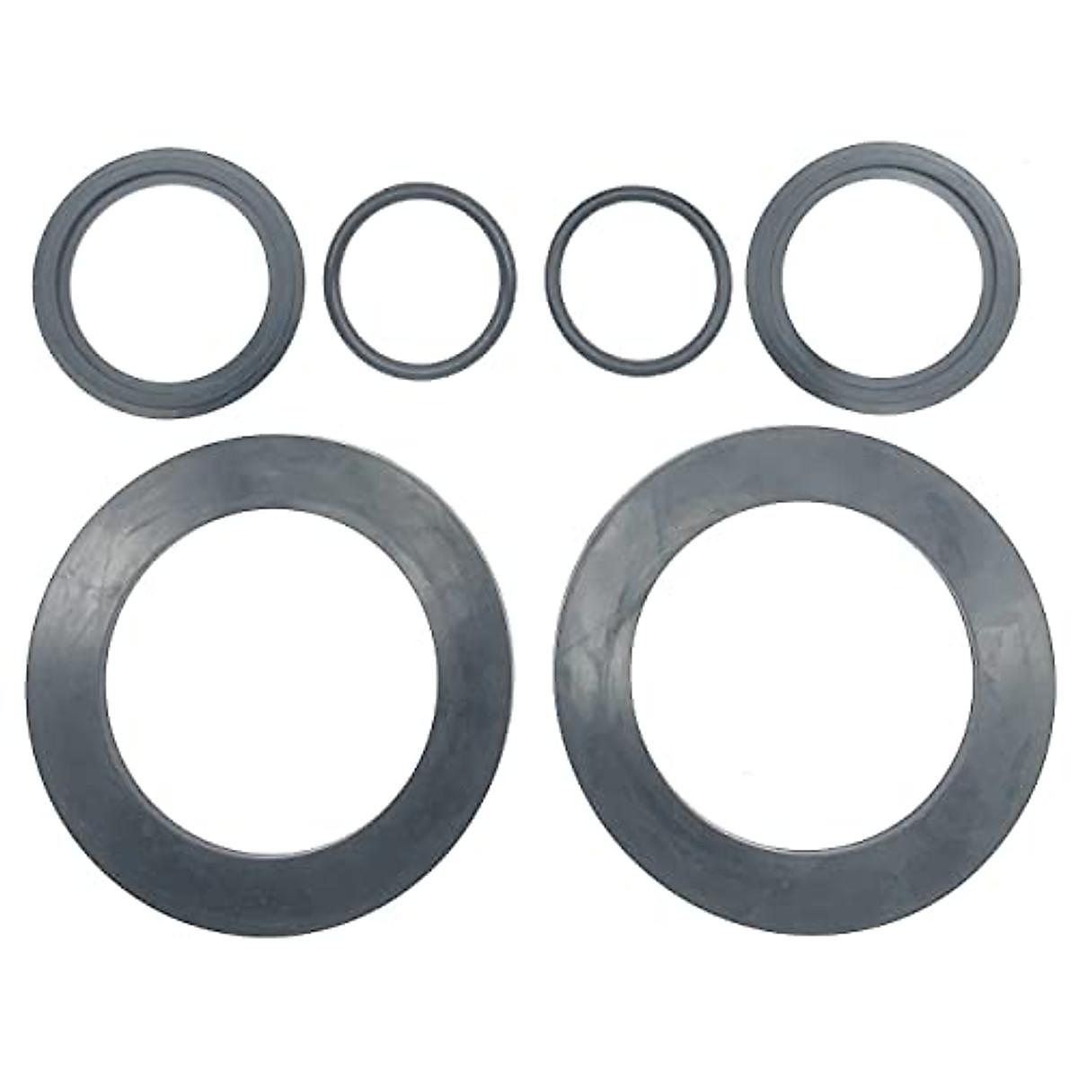 YMHYJY 25076RP Washer and Ring Kit for 1-1/2in Fittings, O-Ring Rubber Washer for Intex Pool Plunger Valves and Intex Replacement Gasket 10745, 10262 and 10255 (6 pcs)