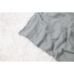 Barida Muslin Blankets for Girls & Boys, Premium Cotton Large Multiuse Lightweight Ultra Soft Muslin Blanket Baby, Muslin Swaddle Blankets Boy, 2 Pack Muslin Throw Blanket (Orange- Sage Green)