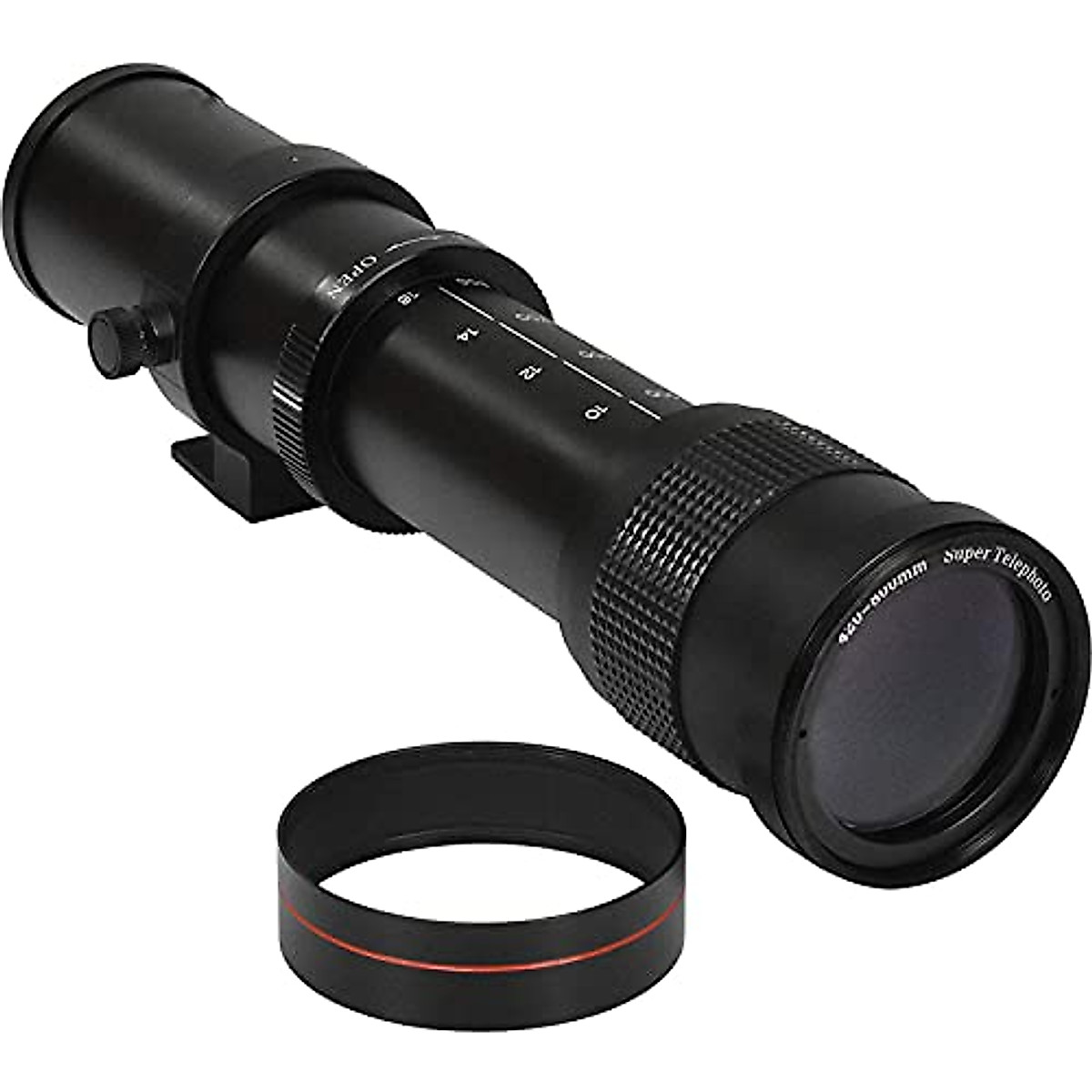 800D (T7i) DSLR Camera with EF-S 18-55mm f/4-5.6 is STM, EF 75-300mm f/4-5.6 III, 420-800mm f/8 Lense Bundle with Accessories (Extra Battery, Digital Flash, 128Gb Memory and More)