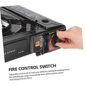 CLISPEED Butane Stove Gas Stove Portable Camping Stove Outdoor Stove Outdoor Gas Stove Butane Burner Outdoor Wok Stove Hiking Stove Compact Stove Reusable Barbecue Stove Portable Wok Stove