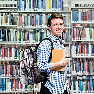 Conworld Large Heavy Duty Clear Backpack, Clear Bookbag Transparent Backpack for School Work Sports, Women Men Large Clear Backpack Black