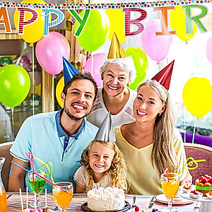 Sumind Colorful Birthday Party Hats Party Cone Hats Metallic Foil Cone Hats Birthday Paper Hats (15)