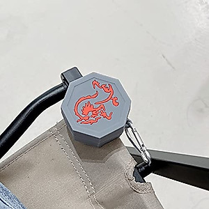 HENJI Earphone Case for Samsung Galaxy Buds 2 & Buds Live & Buds Pro, Soft Silicone 3D Cute Cartoon Cool Dragon Talisman Cover for Samsung Galaxy Buds Live (Talisman)