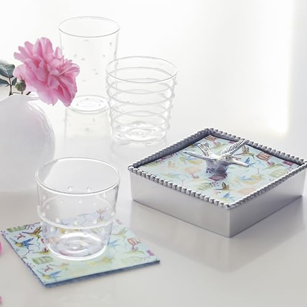 Mariposa Hummingbird Napkin Weight Silver Small