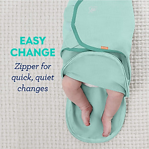 SwaddleMe Luxe Easy Change Swaddle – Size Small/Medium, 0-3 Months, 2-Pack (Water Color Indigo)