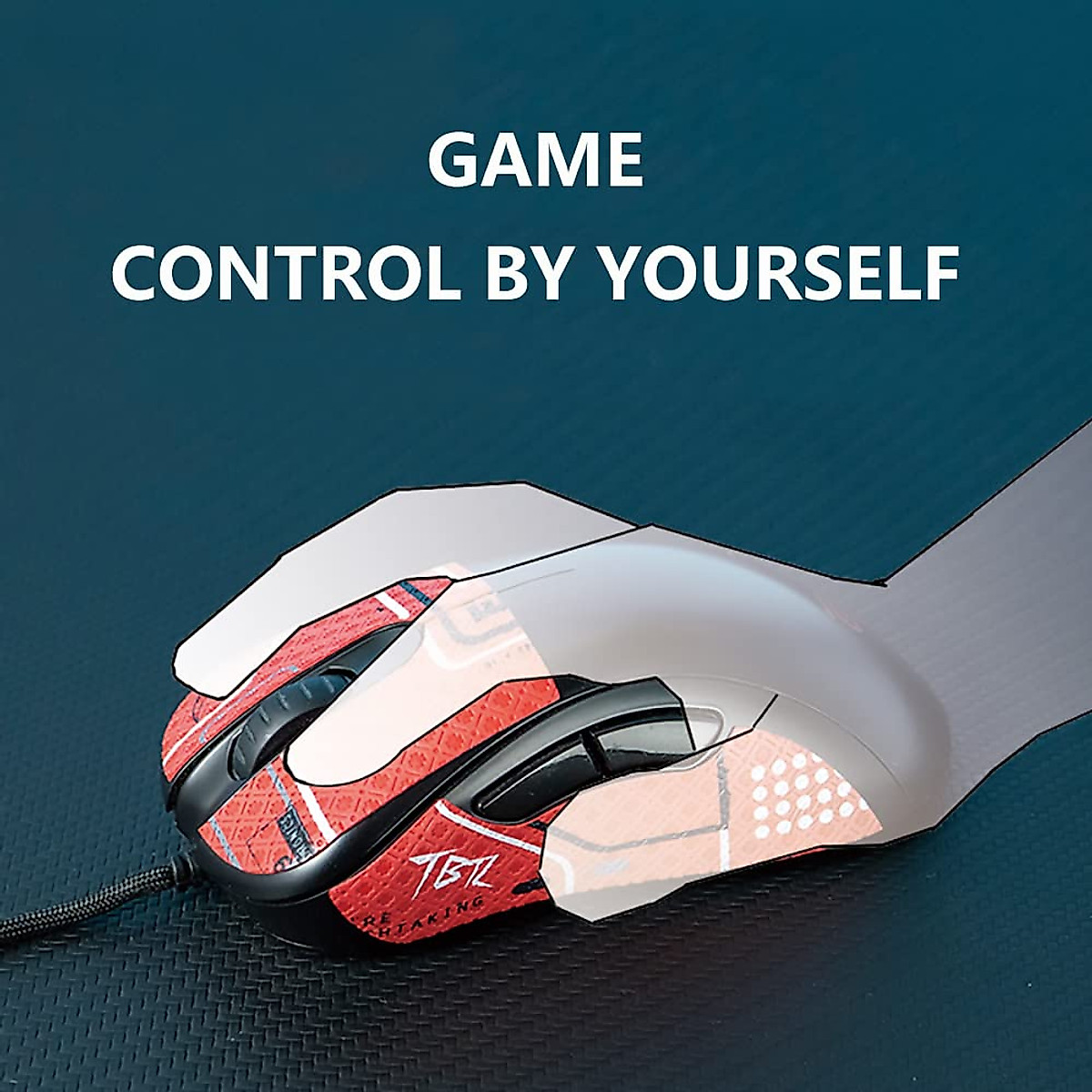 SIKAI CASE Grip Sticker for Razer Viper V2 Pro, Sweatproof, Anti-Slip, Purple, USB, Gaming, Ergonomic Design, 6 Buttons, Windows