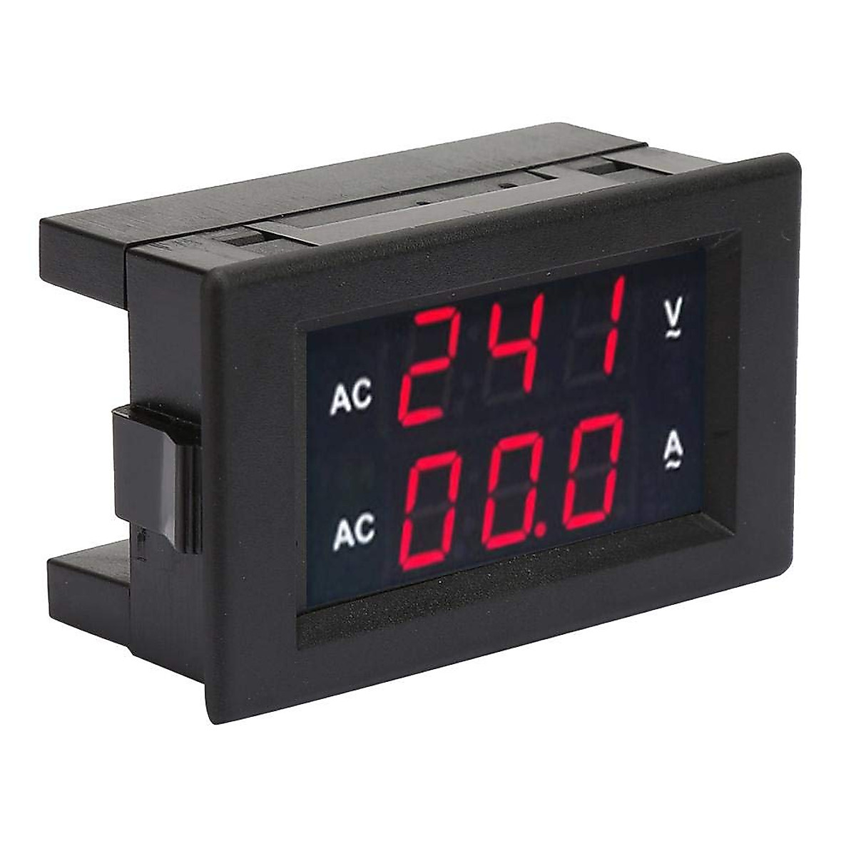 AC 100~300V LED Digital Voltage Current Multimeter, Dual Display Volt Amp Meter Gauge Panel 0-10A(Red-Red)