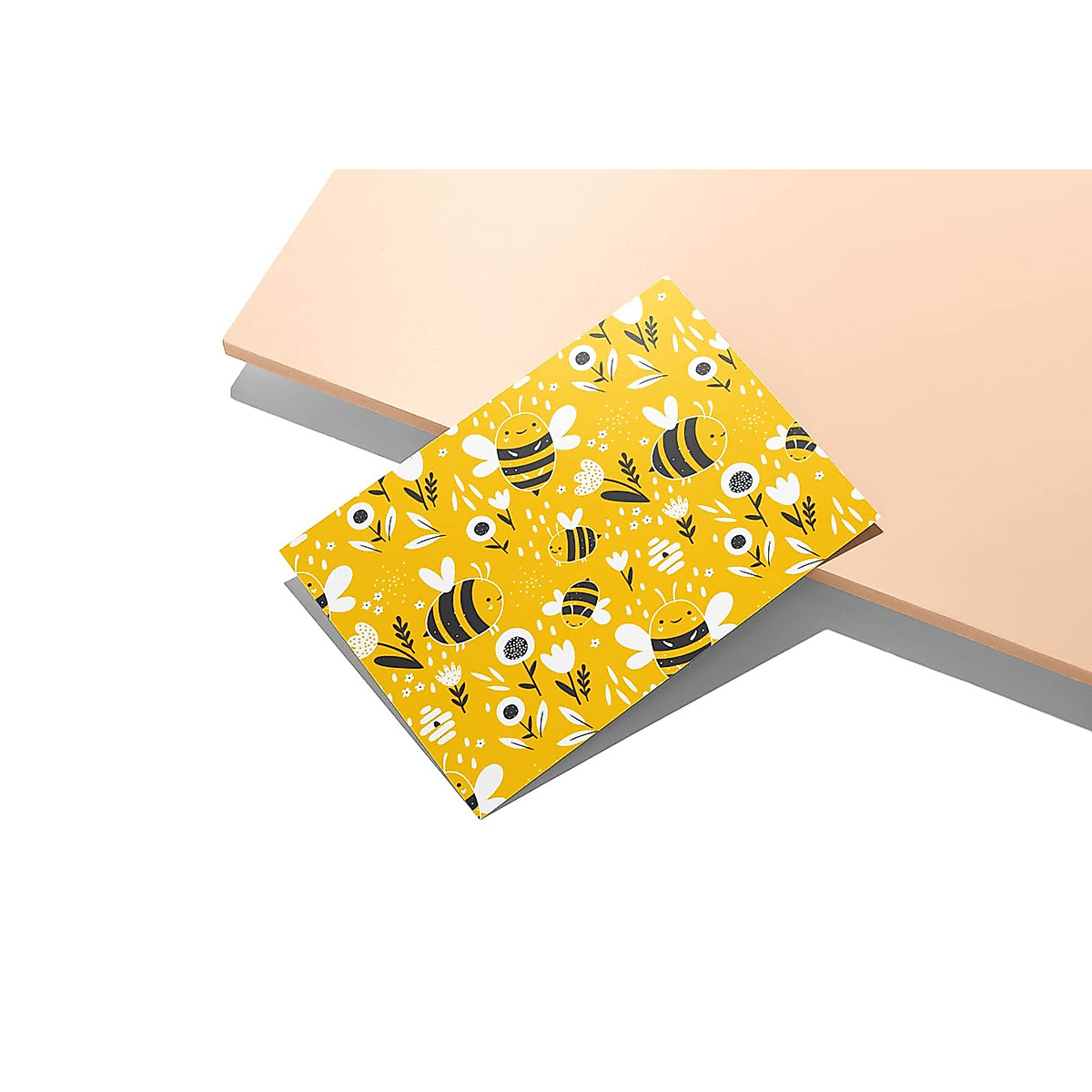 Twigs Paper - Assorted Bumble Bee Greeting Cards - Stationery Cards with Envelopes - Thank You Card - Blank Note Cards - Greeting Cards for All Occasions - Made in USA (5.5 x 4.25, Set of 12)