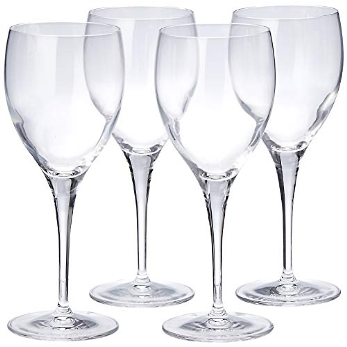 Luigi Bormioli Michelangelo Gold White Wine Stem 12.75oz, Set of 4, 4 Count (Pack of 1),