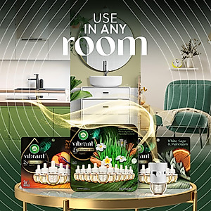 Botanica by Air Wick Plug in Scented Oil Refill, 10ct, Caribbean Sweetgrass and Sandalwood, Air Freshener, Eco Friendly, Essential Oils