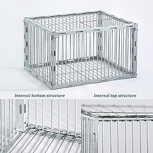 Pigeon Trap with Escape-Proof Design, Pigeon Cage with One-Way Entry, Ideal Pigeon Coop, Chicken and Bird Trap Cage, Portable & Easy Assembly, Unharmful Made of High-Strength Iron and Anti-Rust Paint