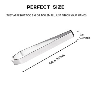 ANXVERS Fish Scaler Remover, 1 Pieces Kitchen Tweezers Stainless Steel Big and Small Tool, Precise Filet knifes for Fish Grip, Salmon Fillet Sushi knife,Tweezers Chicken Plucker -4inch