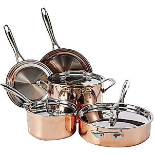 Cuisinart - CTPP-8 Cuisinart Copper Collection Cookware Set, Medium