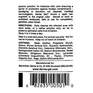 Veterinus Derma GeL® - Natural Spray 50mL - 1.7 fl.oz. (Twin-Pack of 2 x 50mL) - CAT Safe Non Toxic Contains: Freeze Dried Lavender extr. (no Essential Oil)