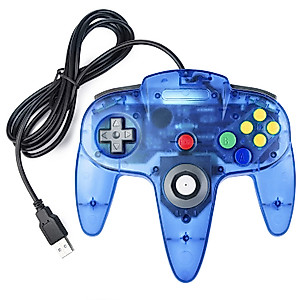 KIWITATA Classic N64 USB Controller, kiwitatá N64 Bit USB PC Wired Game Controller Gamepad for Windows PC & Mac Raspberry Pi Red