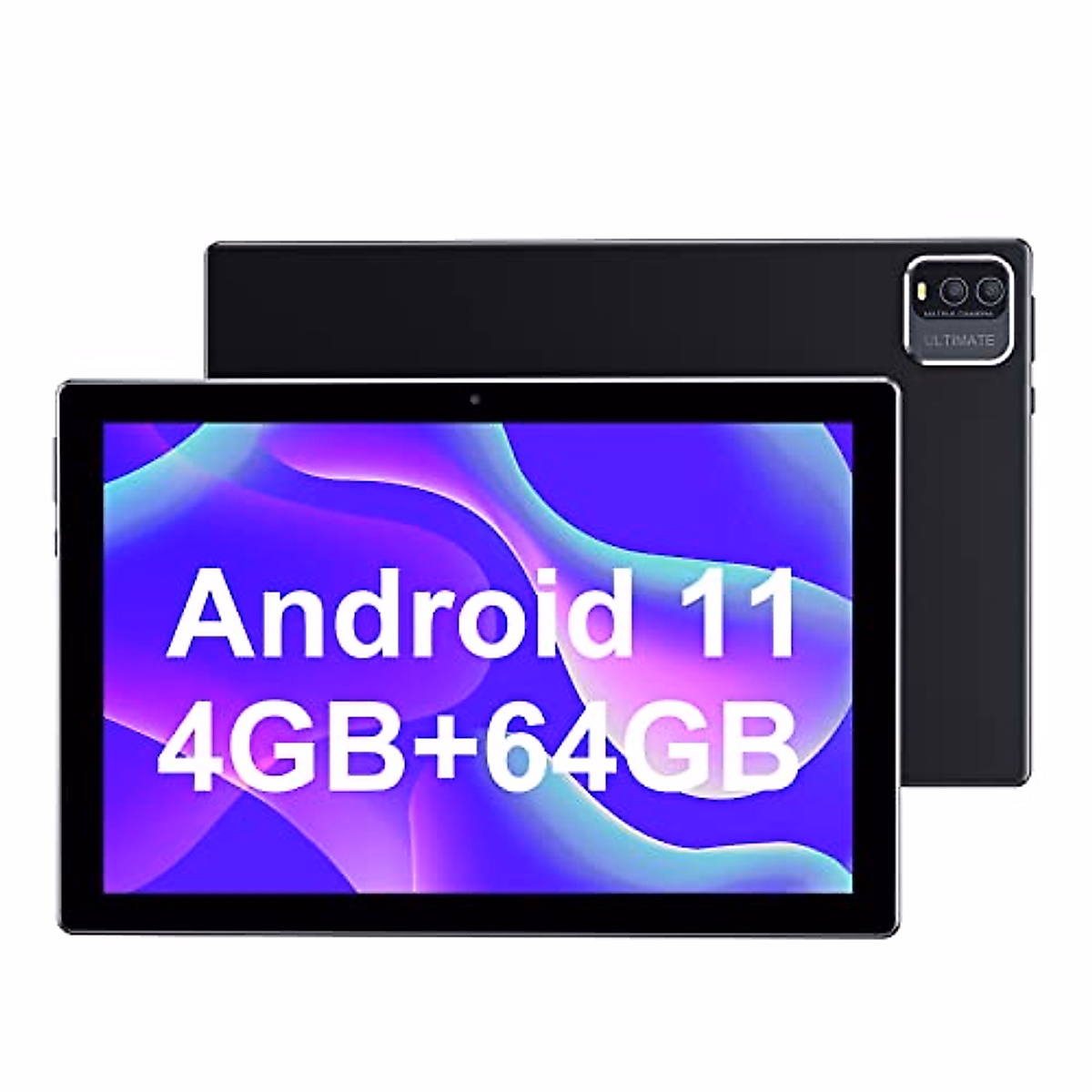 10 inch Android 11.0 Tablet, 4GB RAM+64GB ROM+512GB Expandable Computer Tablets PC, IPS Screen, 2+8MP Dual Camera, WiFi, BT, Google Certified Tablet