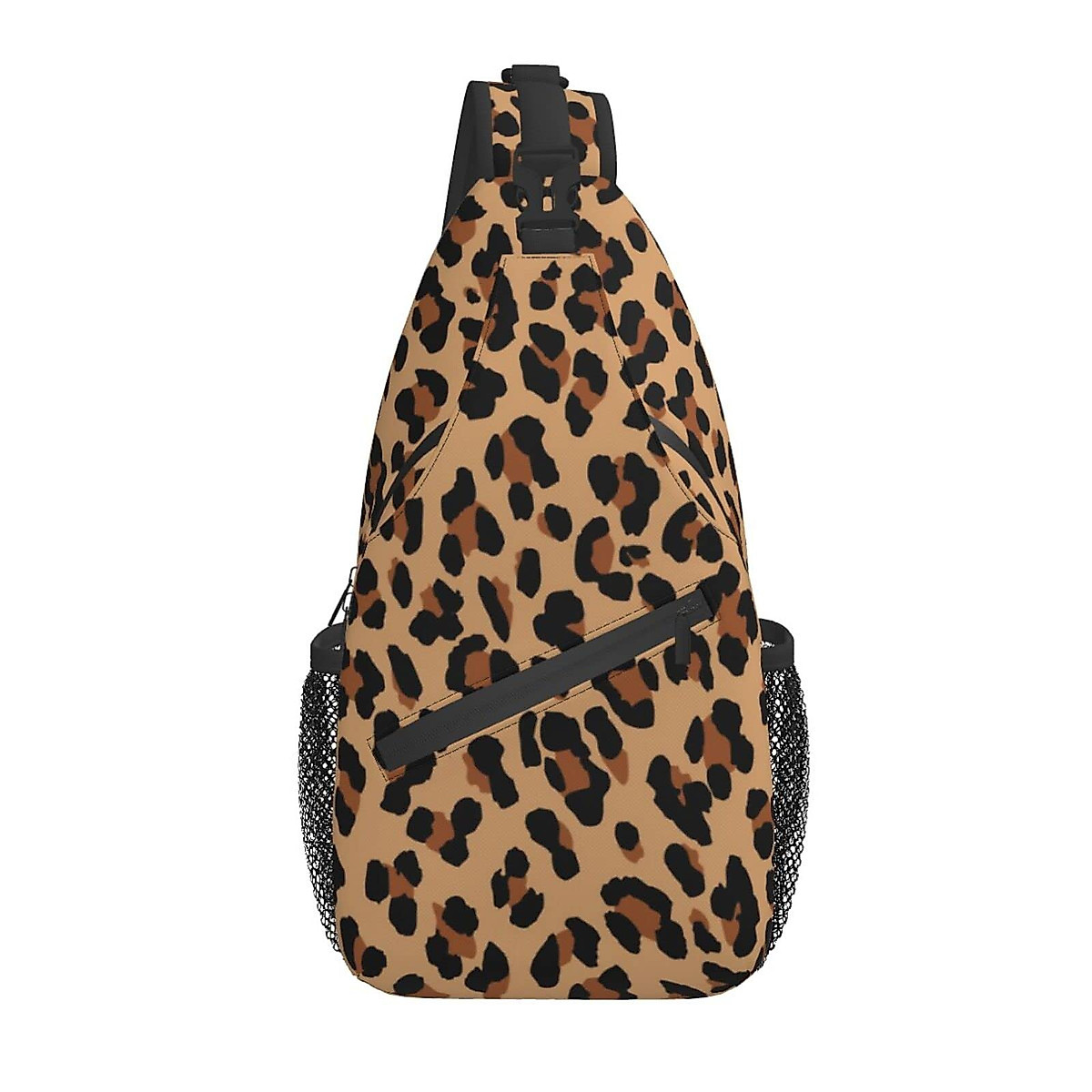 Cool Cheetah Leopard Print Sling Bag Casual Backpack Lightweight Shoulder Bag Chest Crossbody Daypack For Women Men Outdoor Travel Hiking