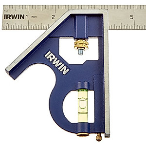 IRWIN Tools Combination Square, Metal-Body, 16-Inch (1794471), Blue