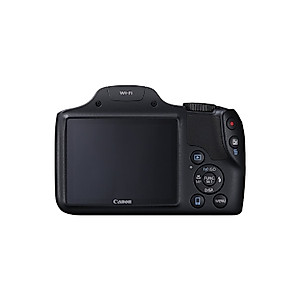 Canon SX530-CR 16.0 MP PowerShot CMOS Digital Camera with 50x Optical Image Stabilized Zoom (24-1200mm) and 3-Inch LCD HD 1080p Video, Renewed - Black