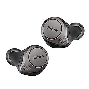 Jabra Elite 75t– True Wireless Earbuds with Charging Case, Titanium Black – Active Noise Cancelling Bluetooth Earbuds with a Comfortable, Secure Fit, Long Battery Life, Great Sound