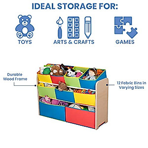 Delta Multi-Color Deluxe Toy Organizer with Storage Bins