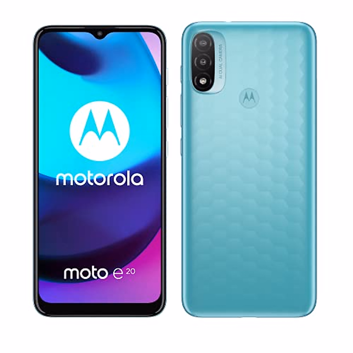 Motorola Moto e20 Dual-SIM 32GB ROM + 2GB RAM (GSM Only | No CDMA) Factory Unlocked 4G/LTE Smartphone (Coastal Blue) - International Version