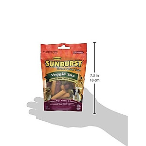 Higgins Sunburst Veggie Stix Gourmet Treats for Guinea Pigs, Rabbits & Chinchillas, 8 OZ