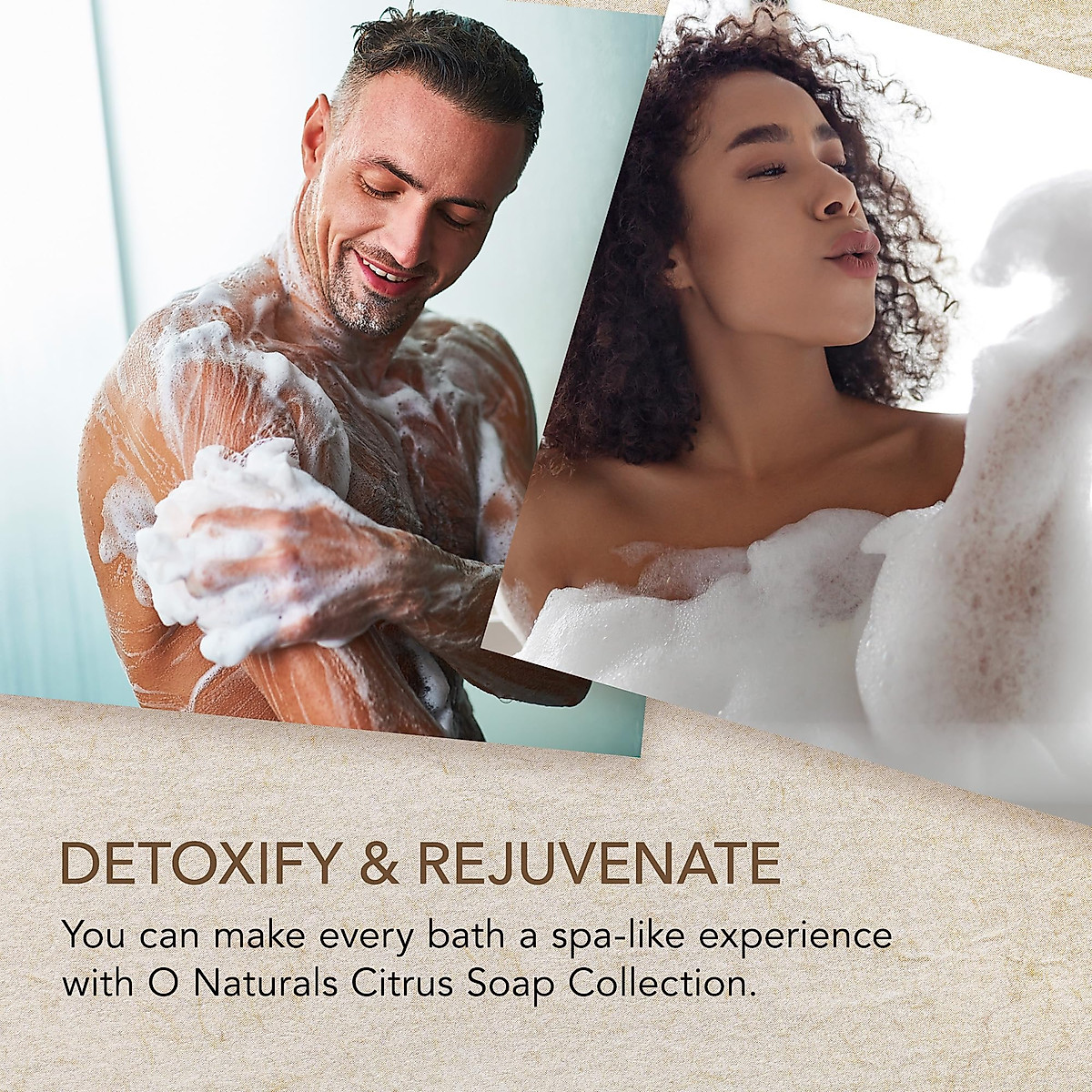 O NATURALS 100% Natural Bar Soap - Assorted 6 PCS Soap Gift Set - Organic Ingredients & Essential Oils - Spa Gifts for Women & Men, Body Wash Soap Bar & Face Soap - Moisturizing Organic Citrus Soap