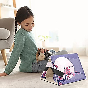 enheng Small Pet Hideout Sakura Branch Against Sun Hamster House Guinea Pig Playhouse for Dwarf Rabbits Hedgehogs Chinchillas