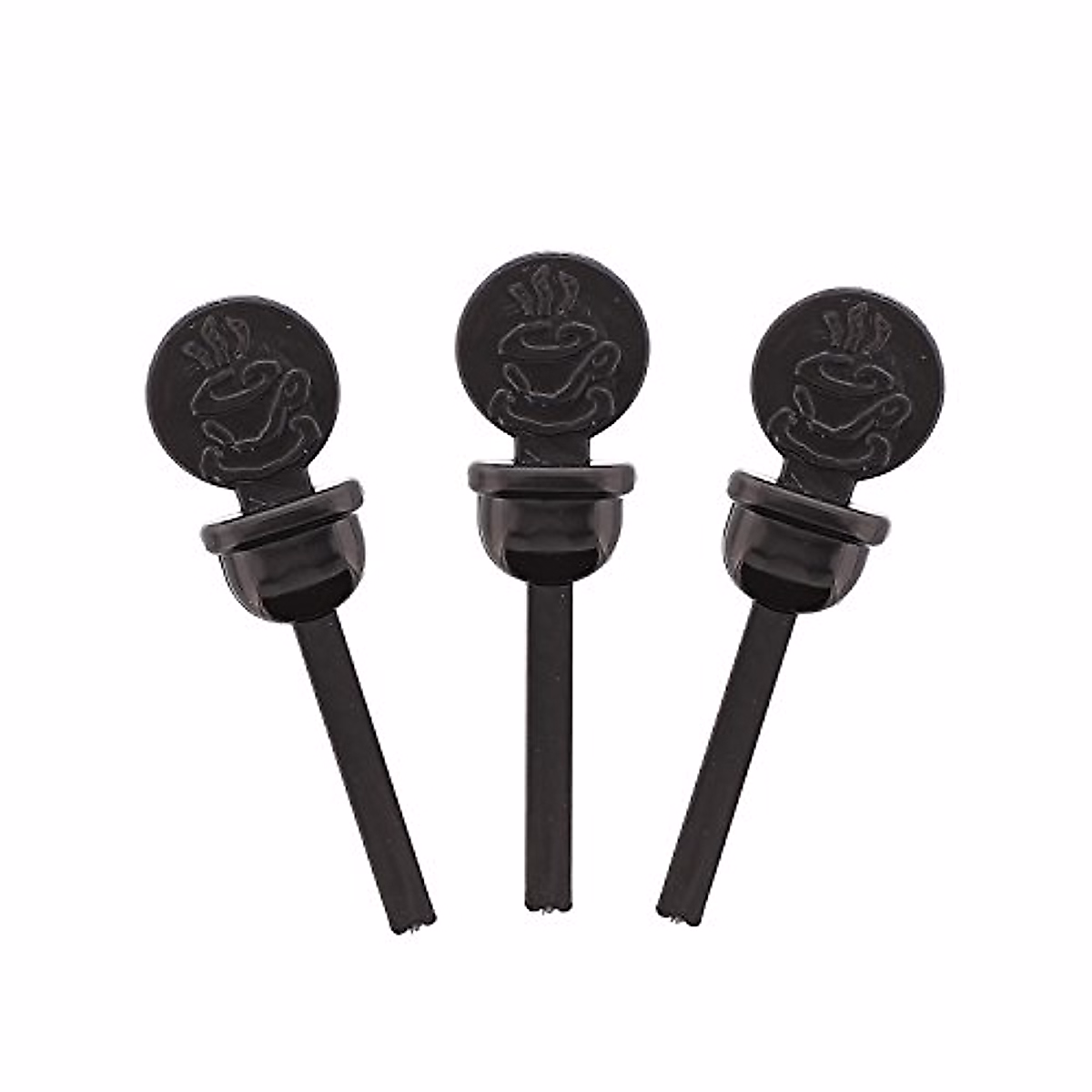 StixToGo Black Circle Beverage Plug for Disposable Lids, Package of 400