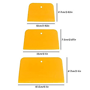 Set of 9 Body Filler Spreaders Automotive Body Fillers, SourceTon 4, 5, 6 Inch Reusable Plastic Spreader for Applying Fillers, Putties, Glazes, Caulks and Paint