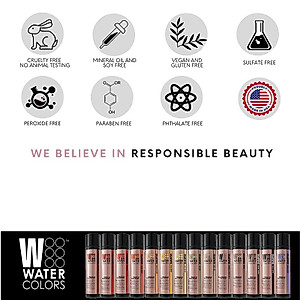 Watercolors Semi Permanent Color Depositing Shampoo. Sulfate & Paraben Free to Maintain & Enhance Hair Color 8 fl oz - WET BRICK