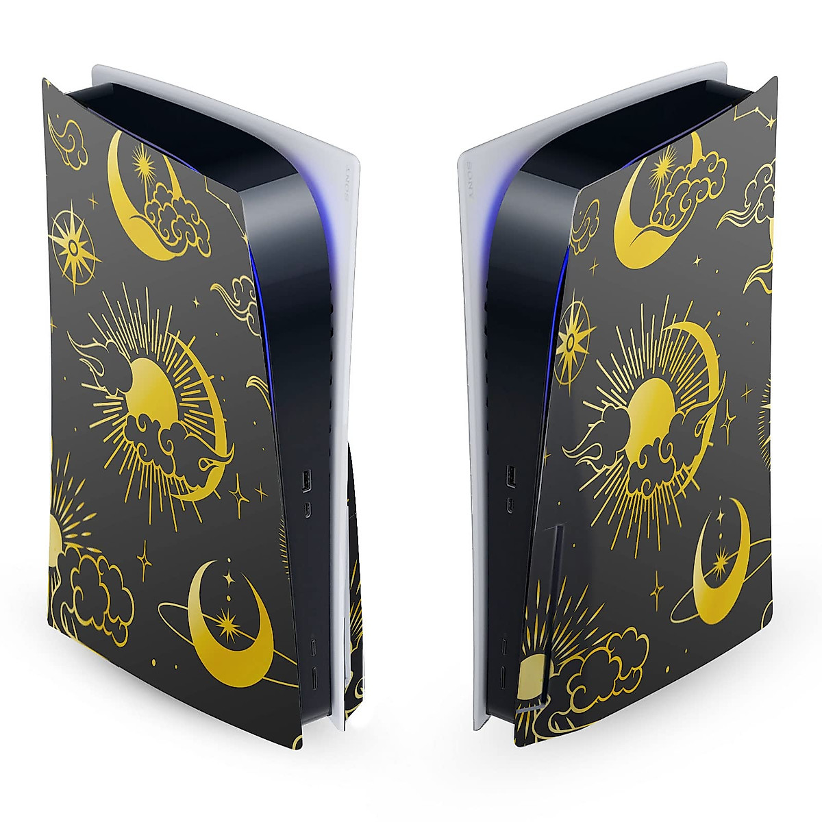 Head Case Designs Officially Licensed Haroulita Sun Moon and Stars Art Mix Vinyl Faceplate Sticker Gaming Skin Case Cover Compatible with Sony Playstation 5 PS5 Disc Edition Console