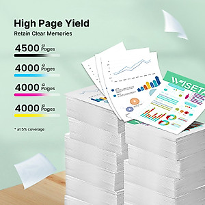 TN433 TN-433 Toner Cartridges - Compatible Toner Replacement for Brother 4-Pack TN433BK TN433C TN433M TN433Y TN-431 TN431 for MFC-L8900CDW HL-L8360CDW HL-L8260CDW MFC-L8610CDW HL-L8360CDWT Printer