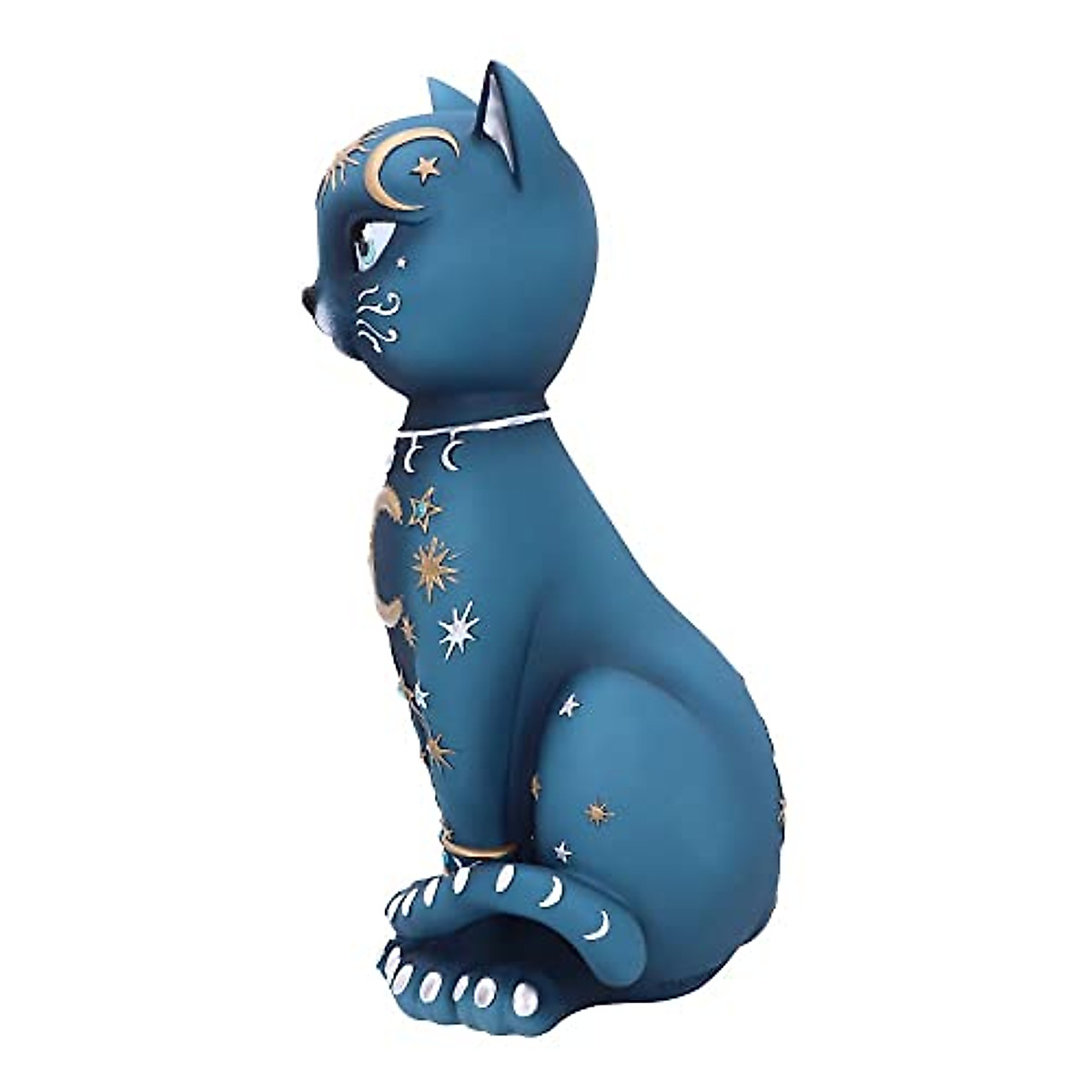 Nemesis Now Celestial Kitty 26cm, Resin, Blue, Celestial Cat Figurine, Kitty Figurine, Spiritual Gift, Cast in The Finest Resin, Expertly Hand-Painted