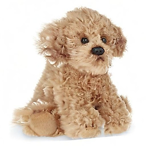 Bearington Caramel Dog 6.5 Inch Stuffed Dog - Puppy Stuffed Animal - Dog Plush - Goldendoodle Stuffed Animal Labradoodle