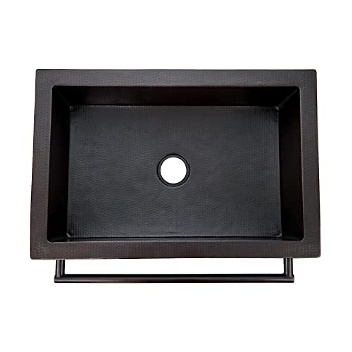 Copper Farmhouse Kitchen Sink Squared Towellbar Design