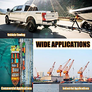 AODESTINY 2PCS 15" Heavy Duty J Hooks for Towing, Yellow Zinc Plated Tow J Hook Grade 70 Clevis J Hook for Transport Chain, 5400LBS Capacity Heavy Load